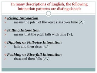 Shift in Stress and Intonation | PPTX