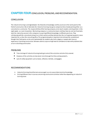 industrial training report | DOCX
