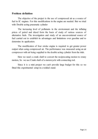 Pneumatic engine | DOCX | Indoor Environmental Quality | Home & Garden