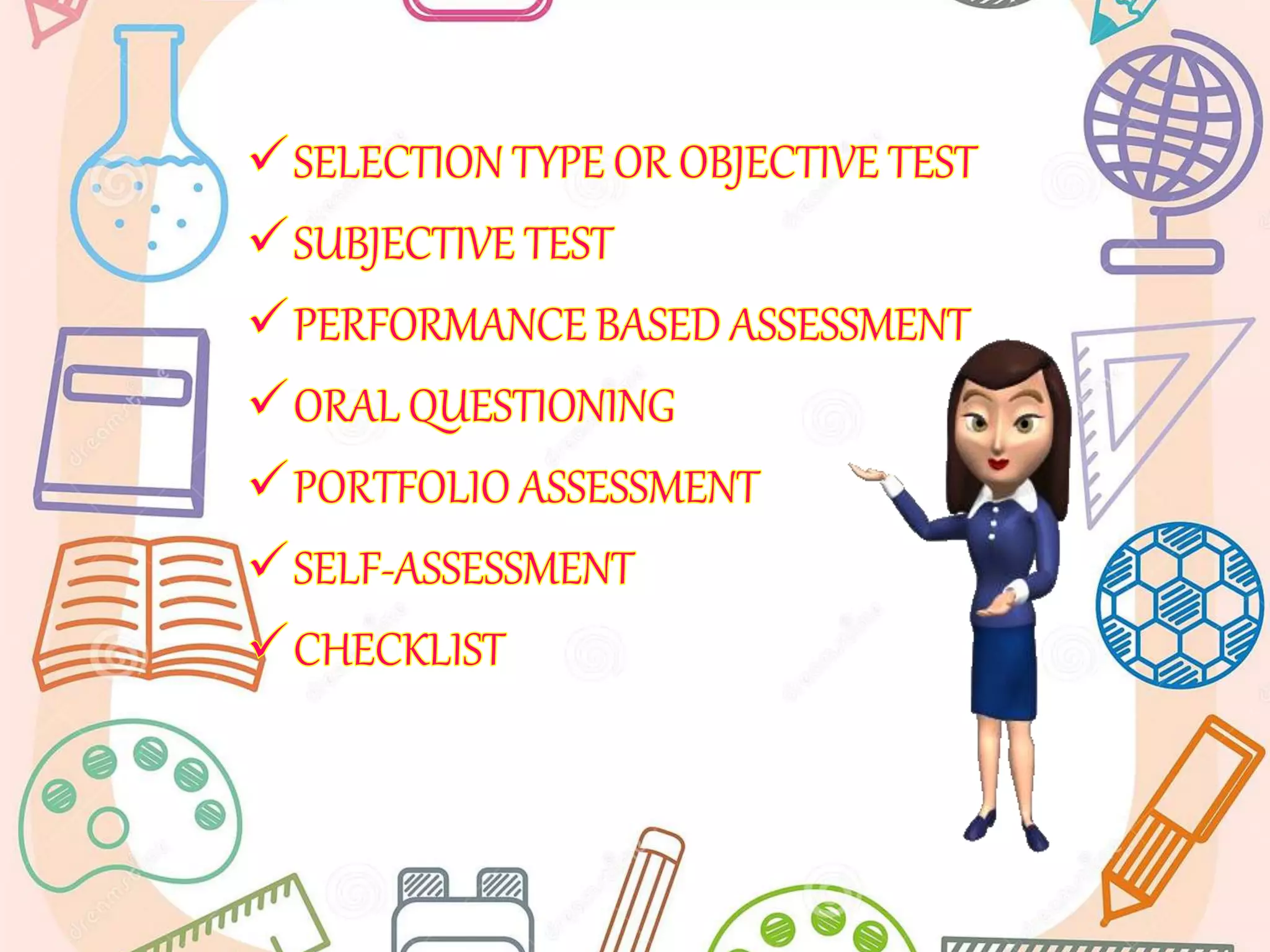 Different Format of Classroom Assessment Tools | PPTX