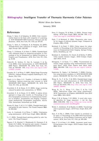 Intelligent Transfer of Thematic Harmonic Color Palettes | PDF