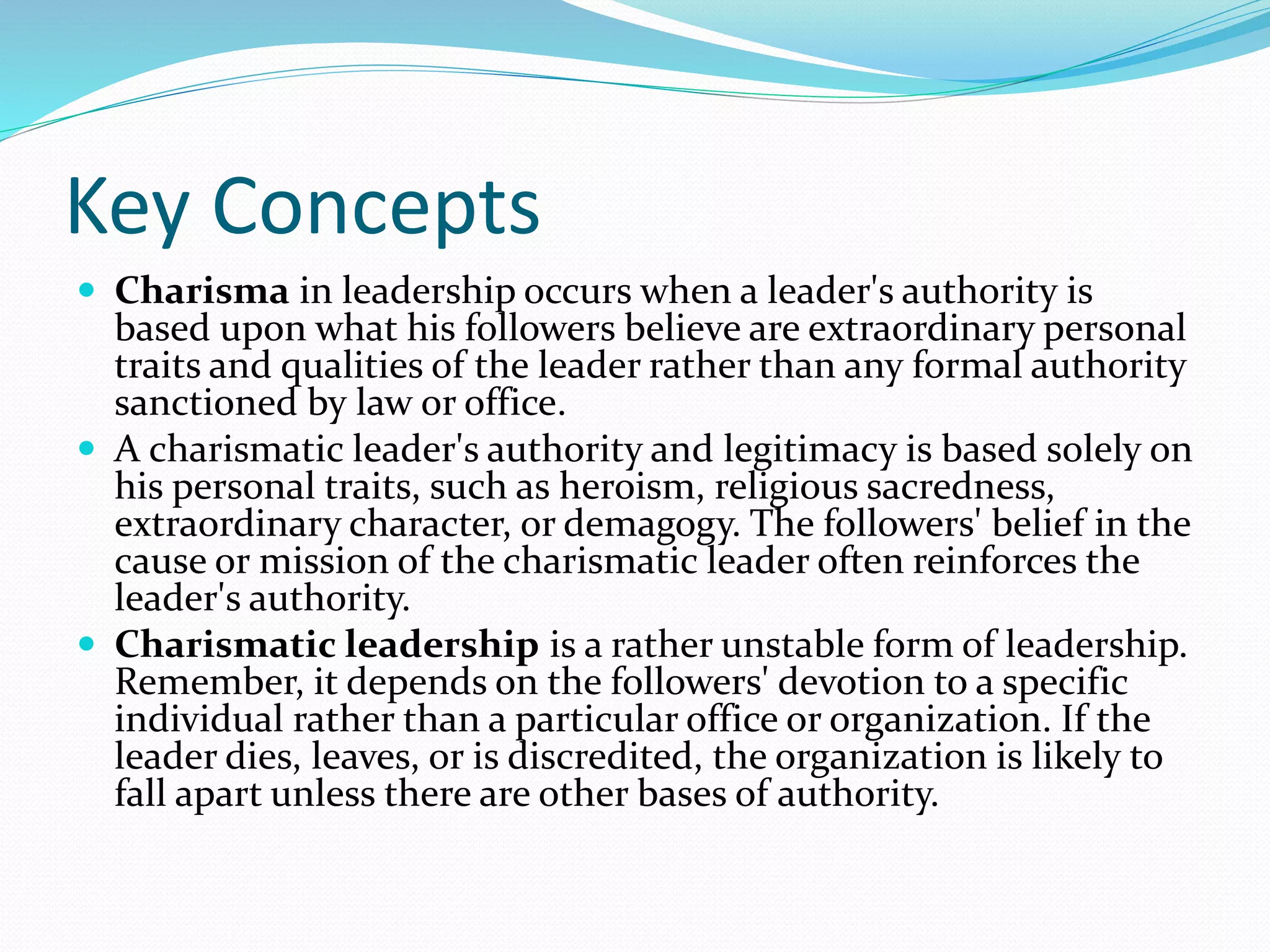 Charismatic Leadership | PPTX