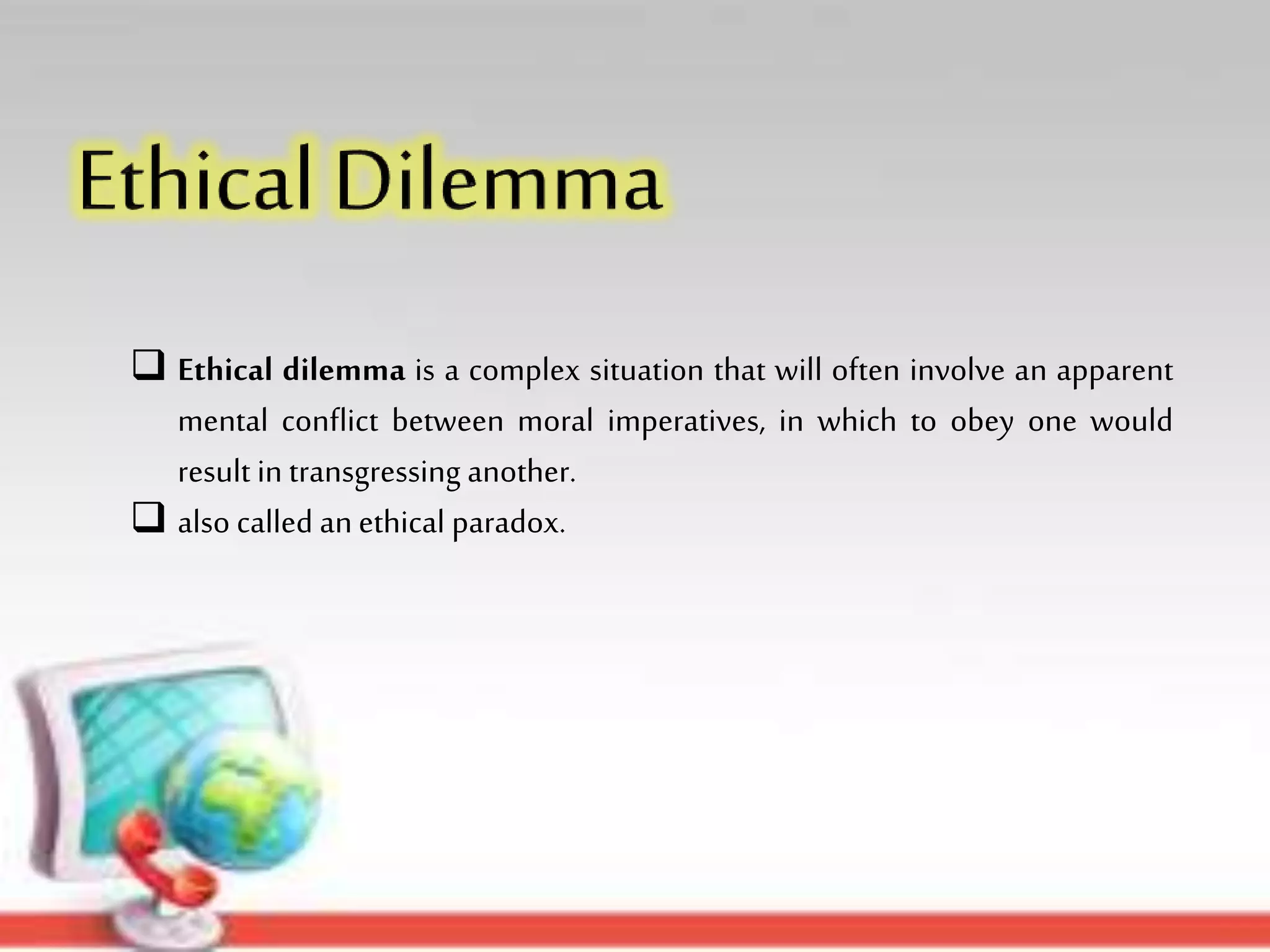 Ethical Dilemmas/Issues in CyberWorld | PPTX