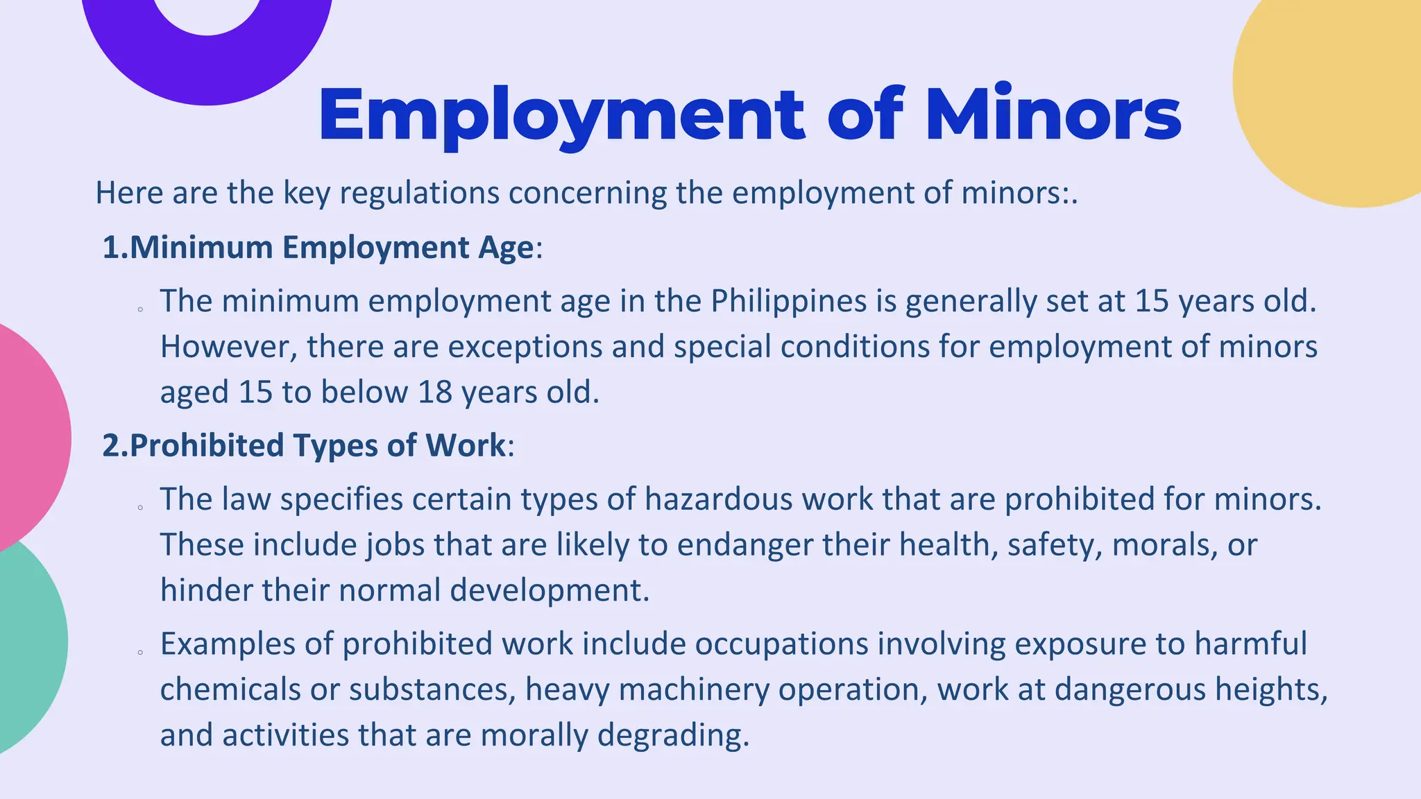 Legal basis : topic "The Labor Code of the Philippines": | PPTX