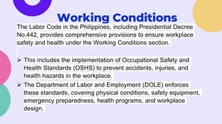 Legal basis : topic "The Labor Code of the Philippines": | PPTX