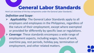 Legal basis : topic "The Labor Code of the Philippines": | PPTX
