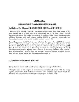 Report on In Band On Channel | DOCX