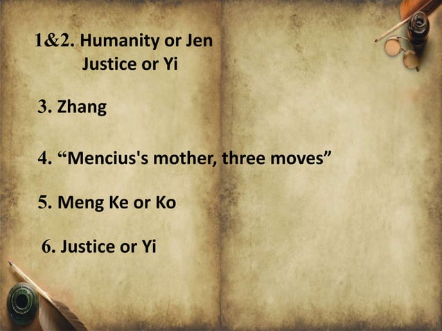 Mencius (Meng Tzu) | PPT