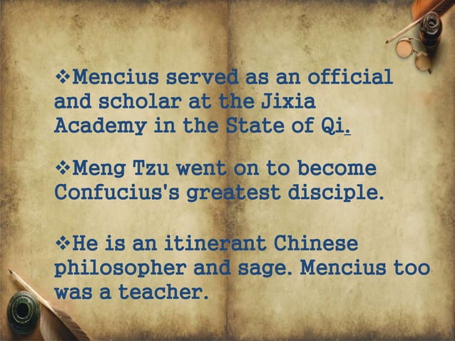 Mencius (Meng Tzu) | PPT