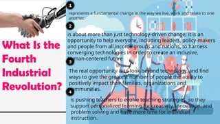 MY REPORT The Fourth Industrial Revolution and Its Impact to curriculum ...