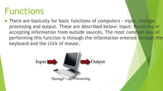 The Computer | PPTX | Data Storage and Warehousing | Computing