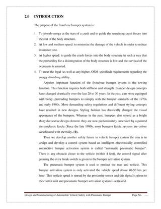 Design and Manufacturing of Automobile Vehicle Safety with Pneumatic ...
