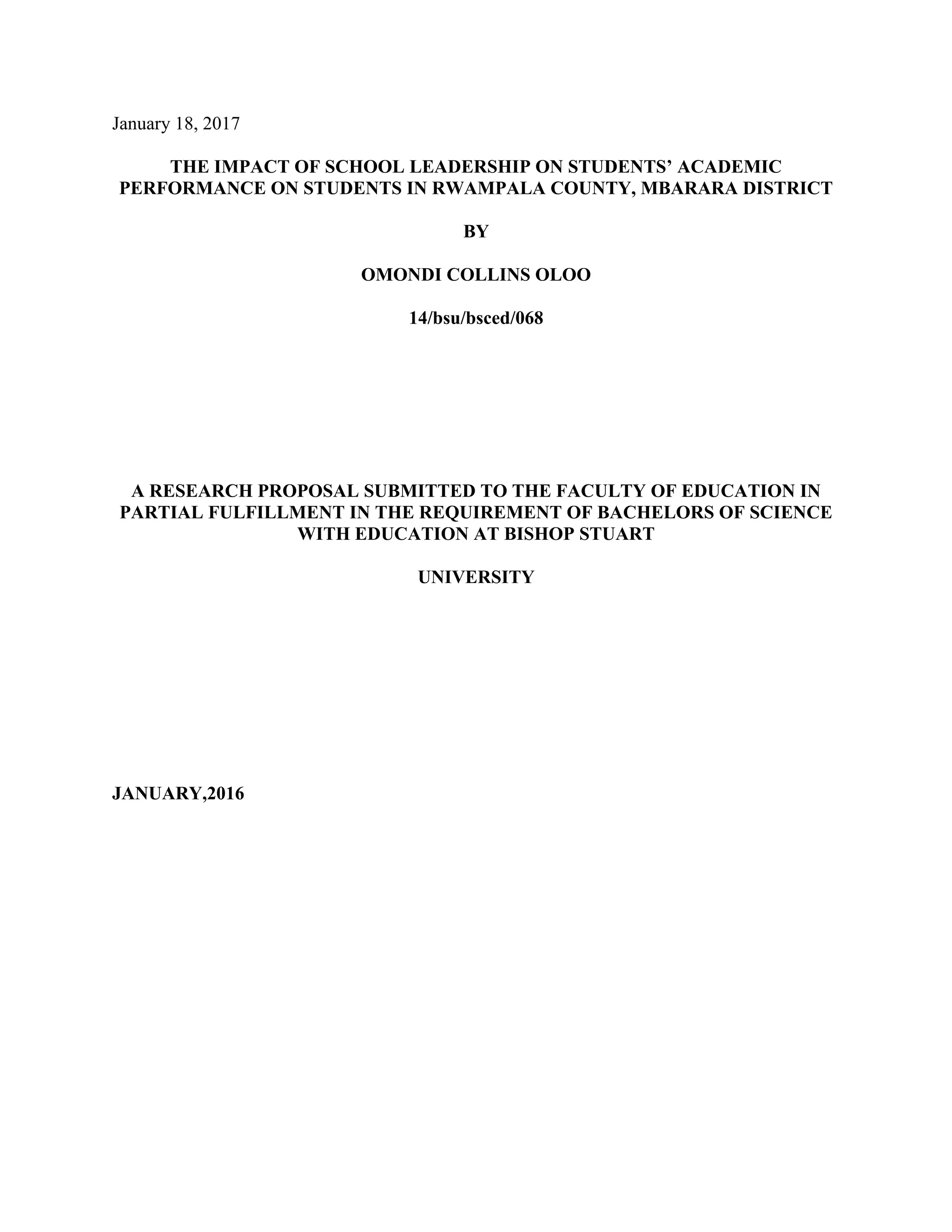My research proposal | DOC
