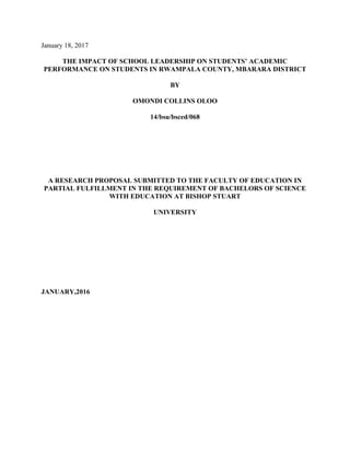 My research proposal | DOC