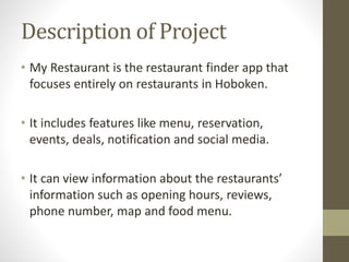 My restaurant finder hci | PDF