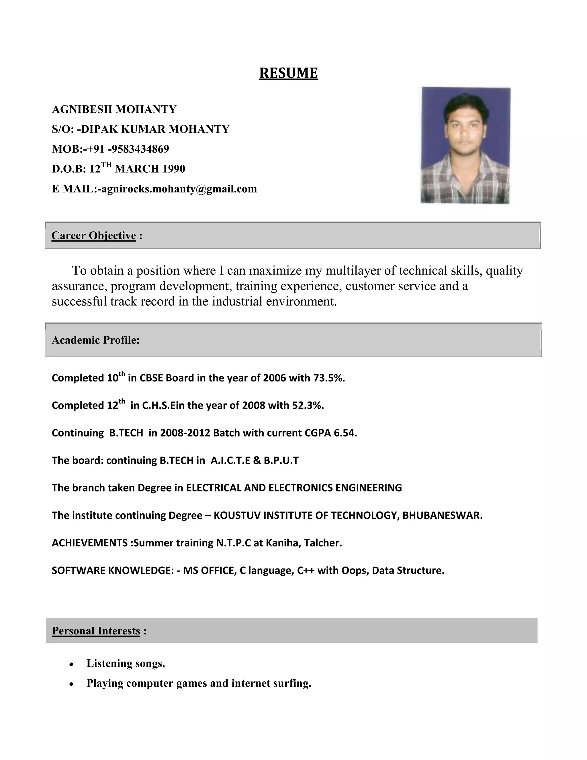 My resume | DOCX