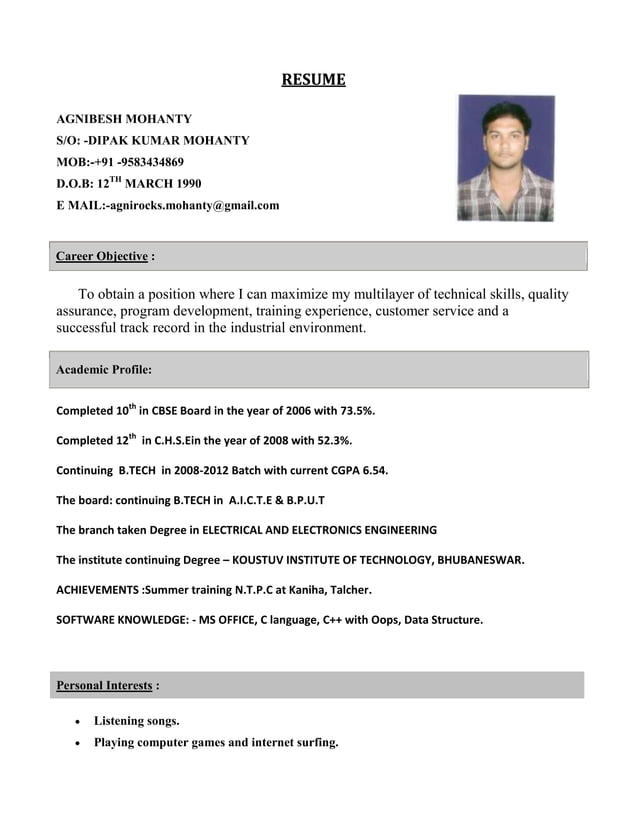 My resume | DOCX