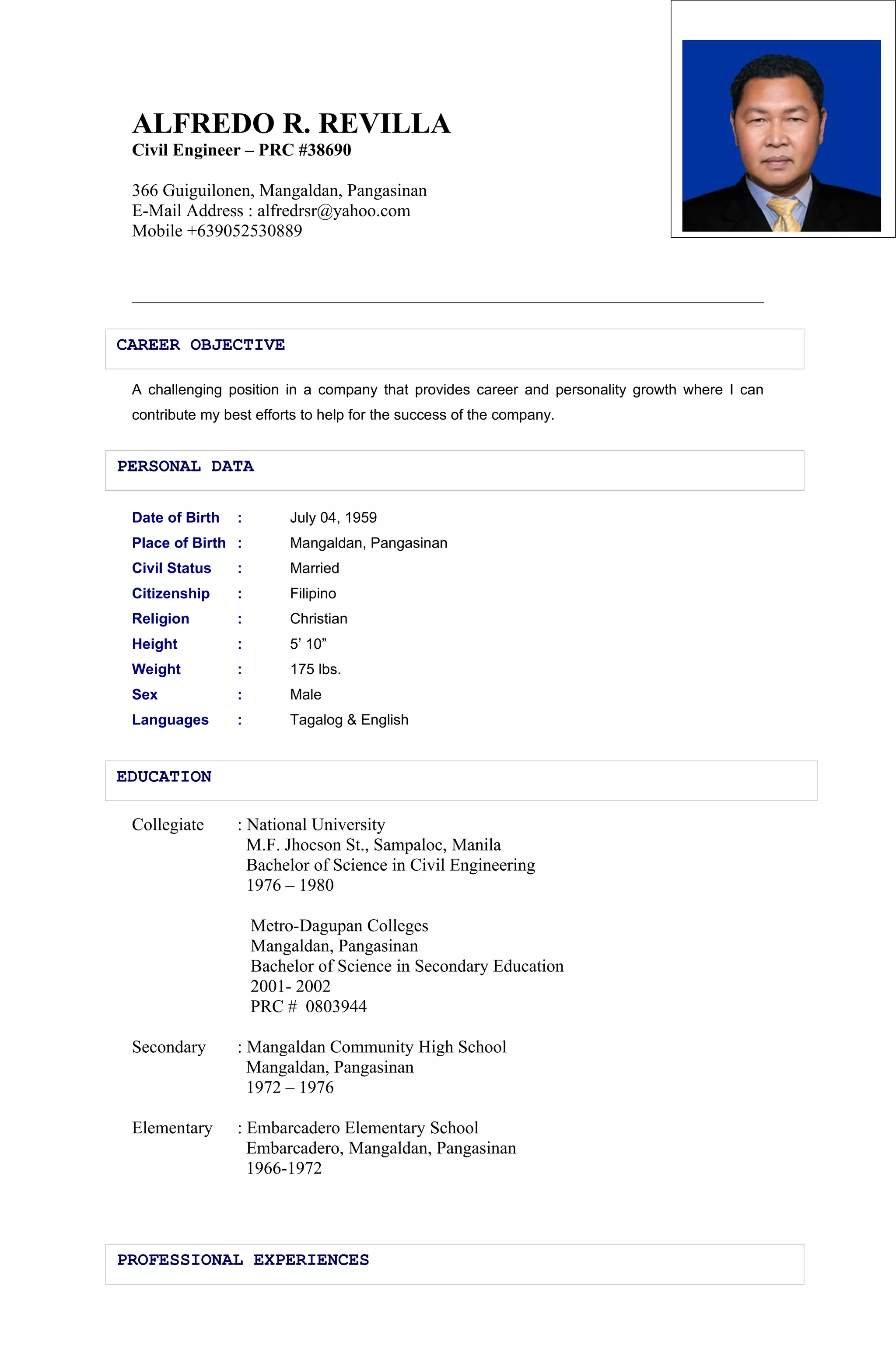 Myresume | PDF