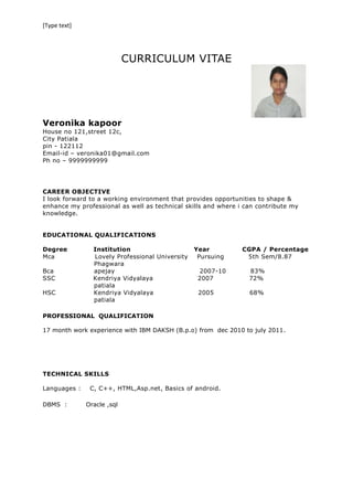 My resume | DOCX