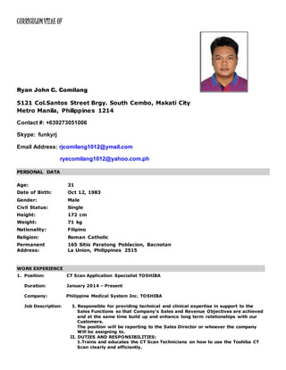 My resume | DOCX
