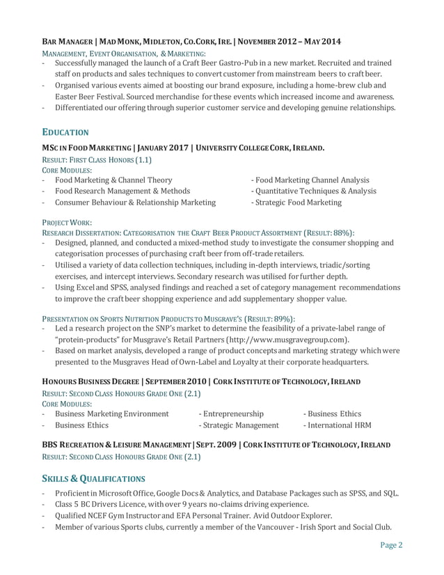 My Resume - Paul O'Sullivan | DOCX