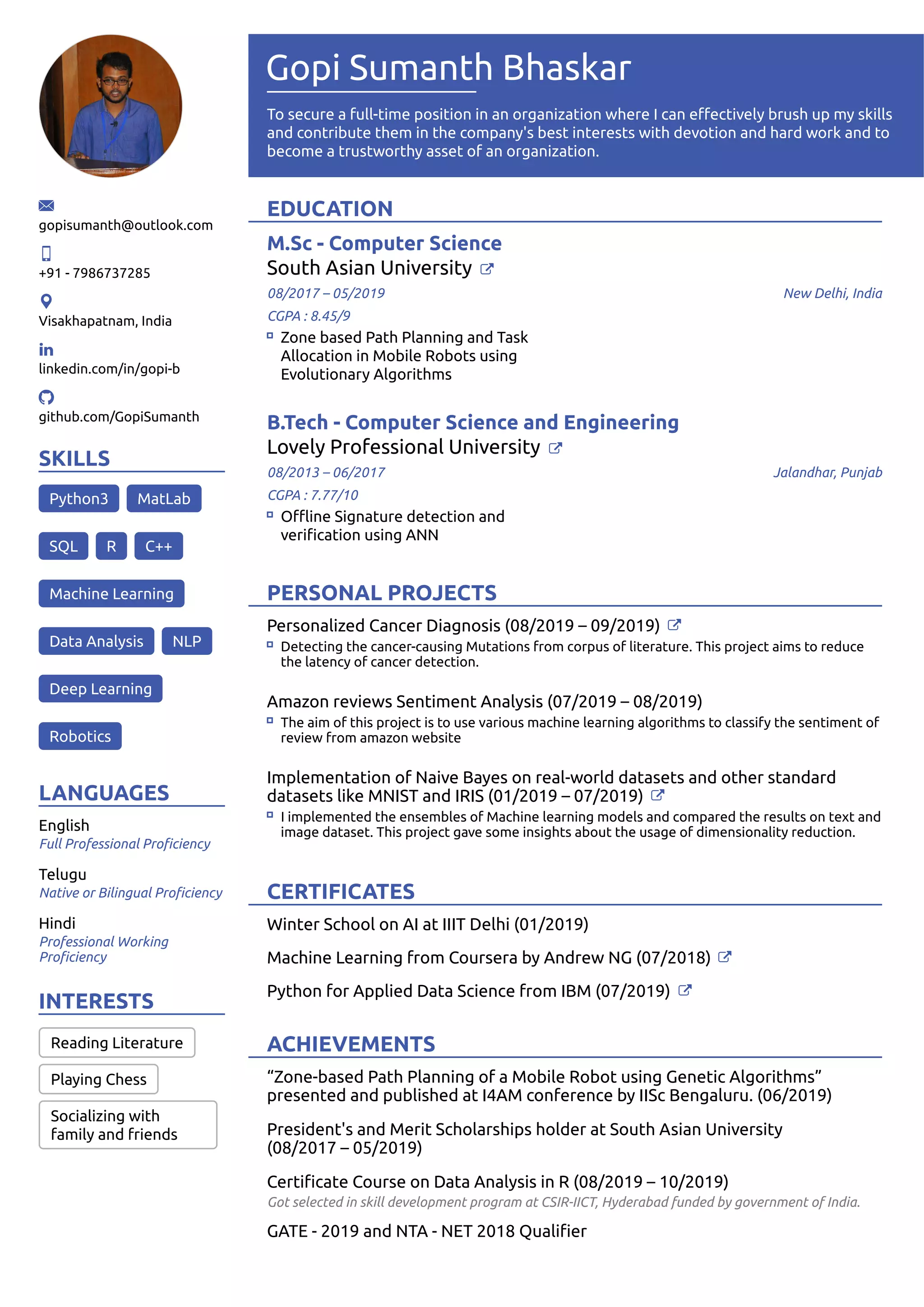 My resume | PDF