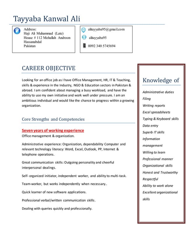 My resume 2017 | PDF
