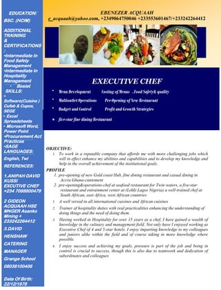 Executive Chef | PDF