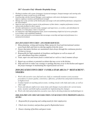 Executive Chef | PDF