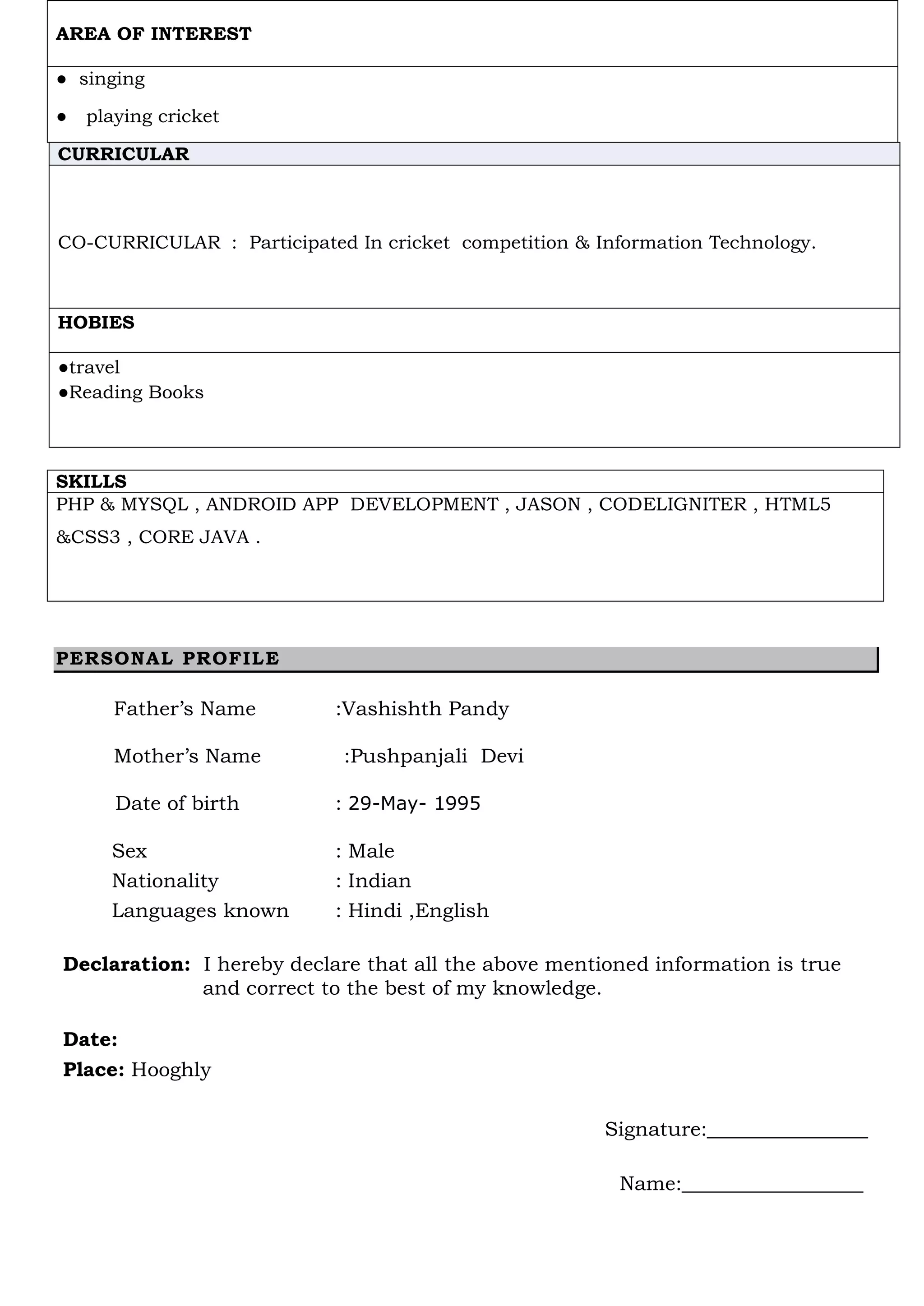 My resume pdf | PDF