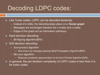 My review on low density parity check codes | PPTX