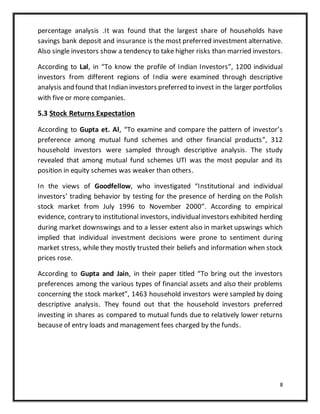 Determinants that influence the individual investor behavior in Stock ...