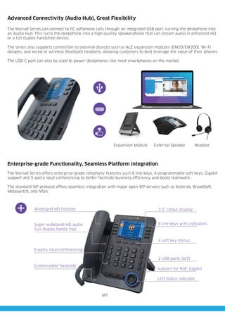 Alcatel-Lucent Enterprise Myriad Series IP Phone | PDF