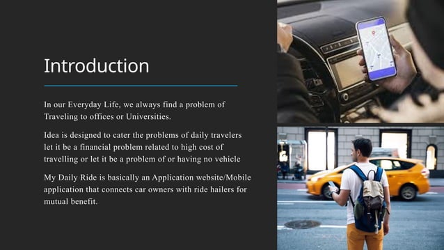 My daily ride it’s a project for final year | PPT