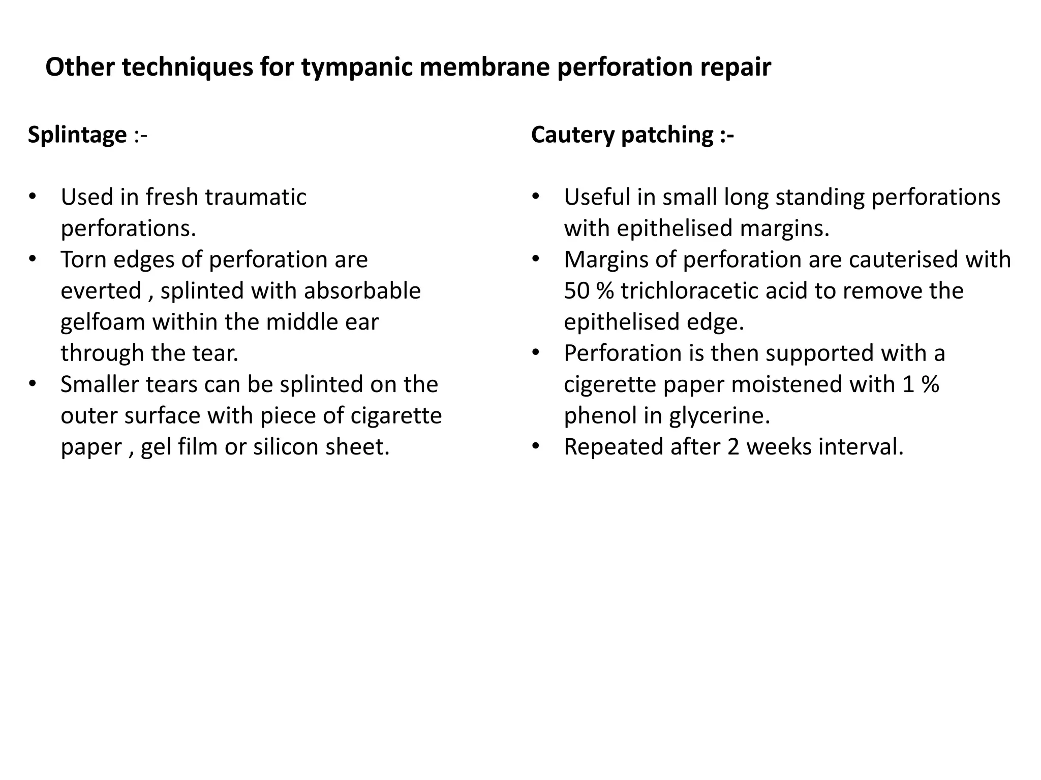 Myringoplasty ppt | PPTX