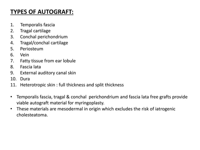 Myringoplasty ppt | PPTX