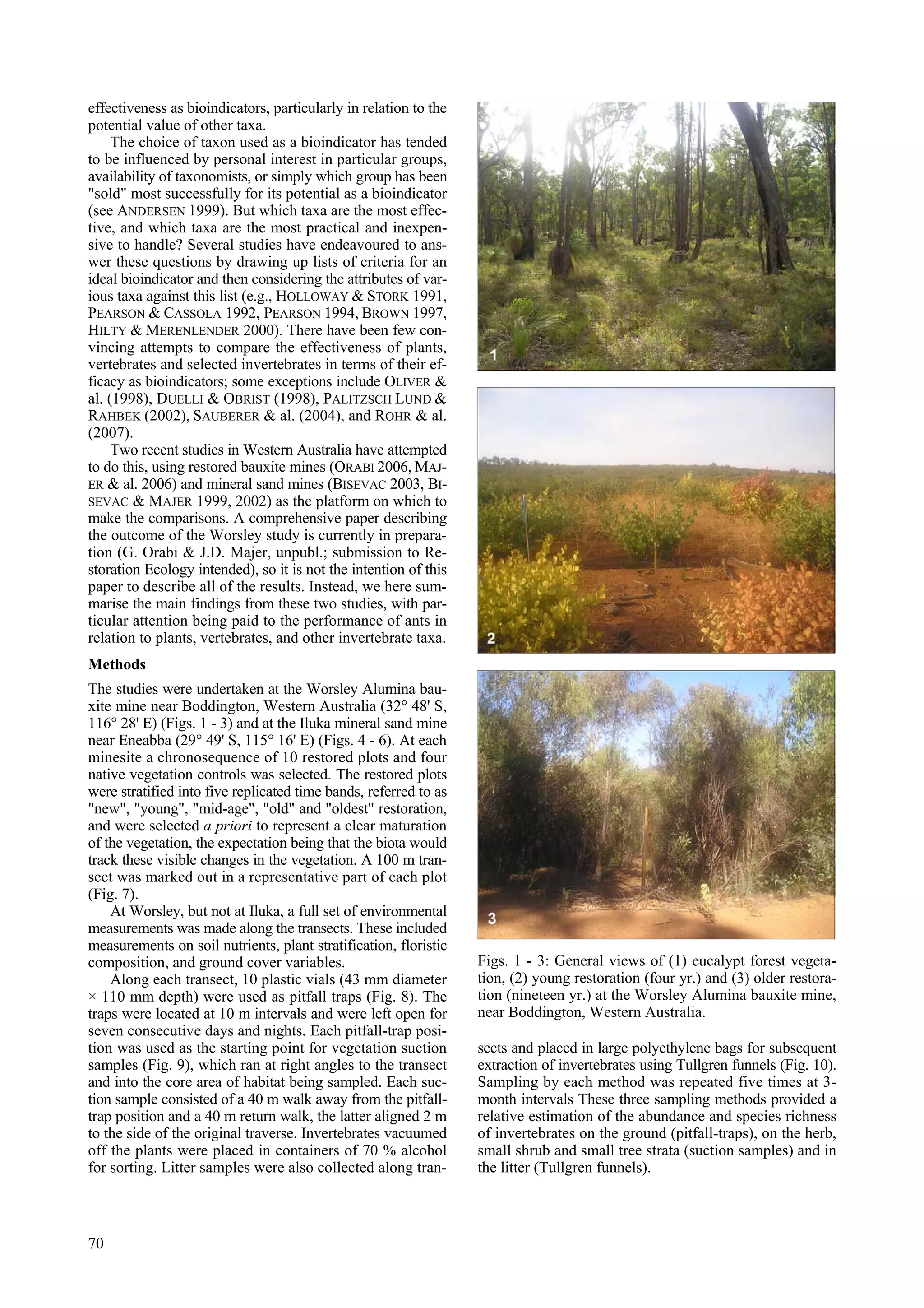 Jonathan D.majer, Ants pass the bioindicator score board | PDF ...