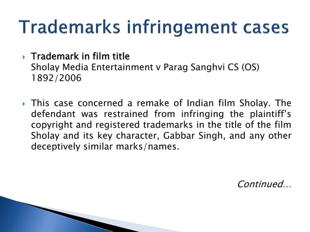 IPR: Introduction to Trademark | PPT