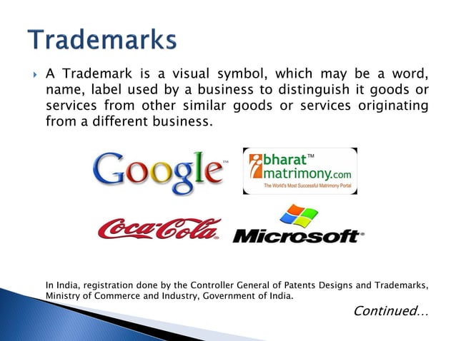 IPR: Introduction to Trademark | PPT