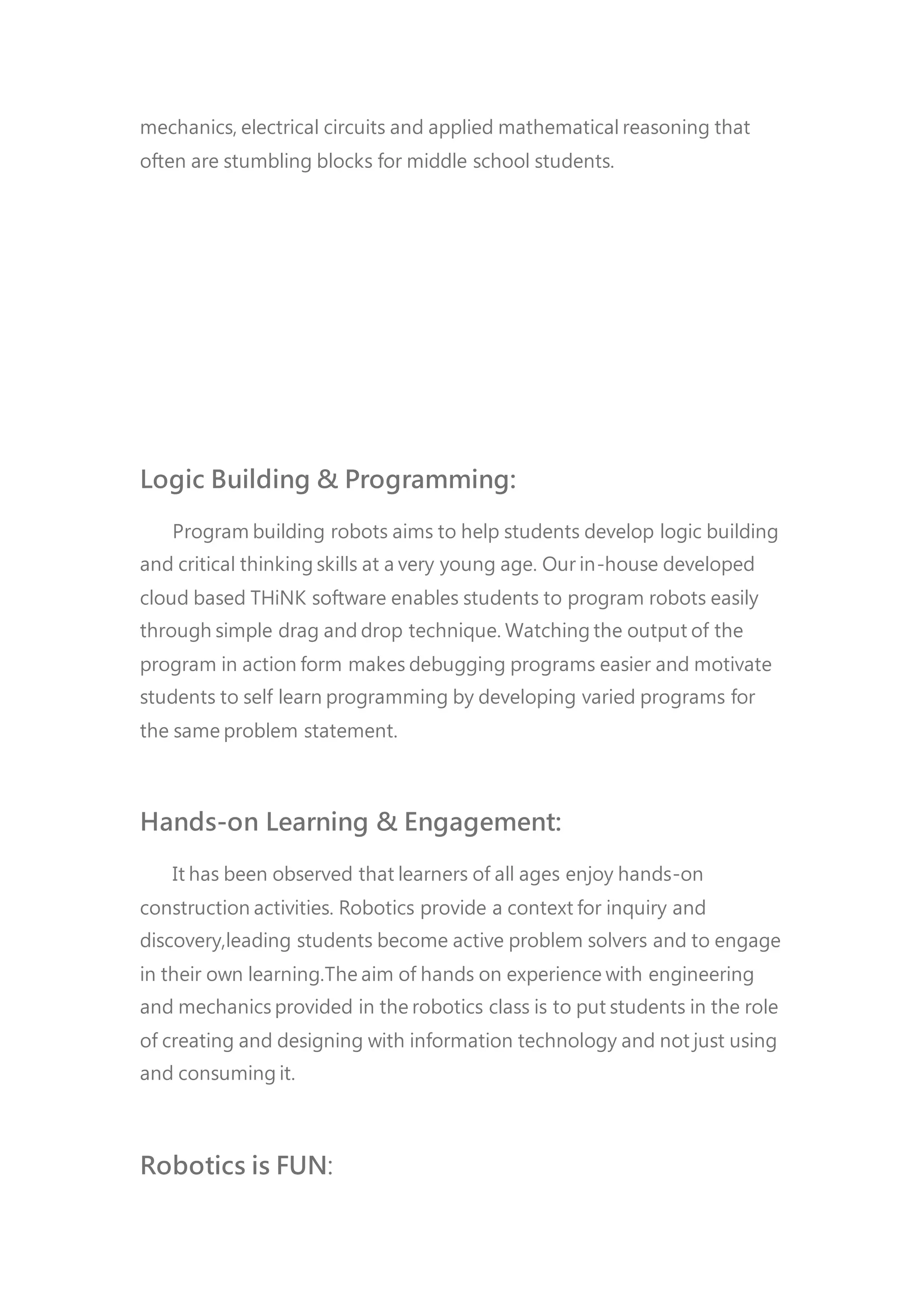 Benefits of RoboLAB | PDF