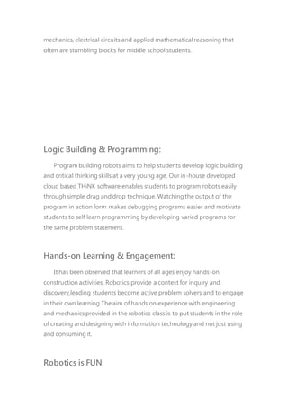 Benefits of RoboLAB | PDF