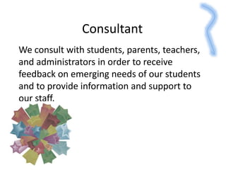 My role as school counselor ii | PPTX