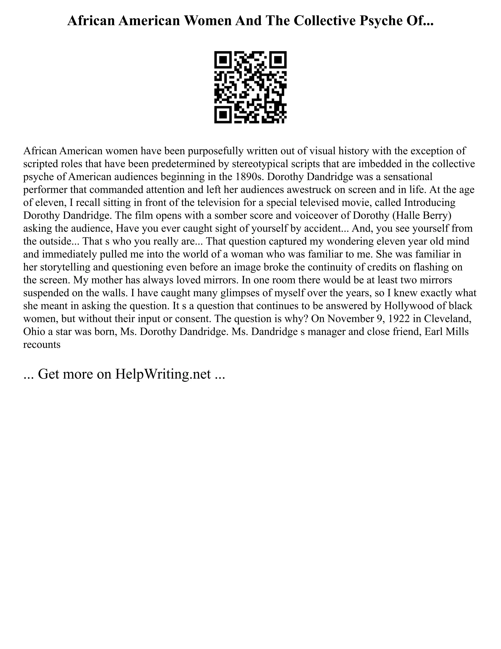 My Role Model Essay Introduction In 2021 Essa | PDF