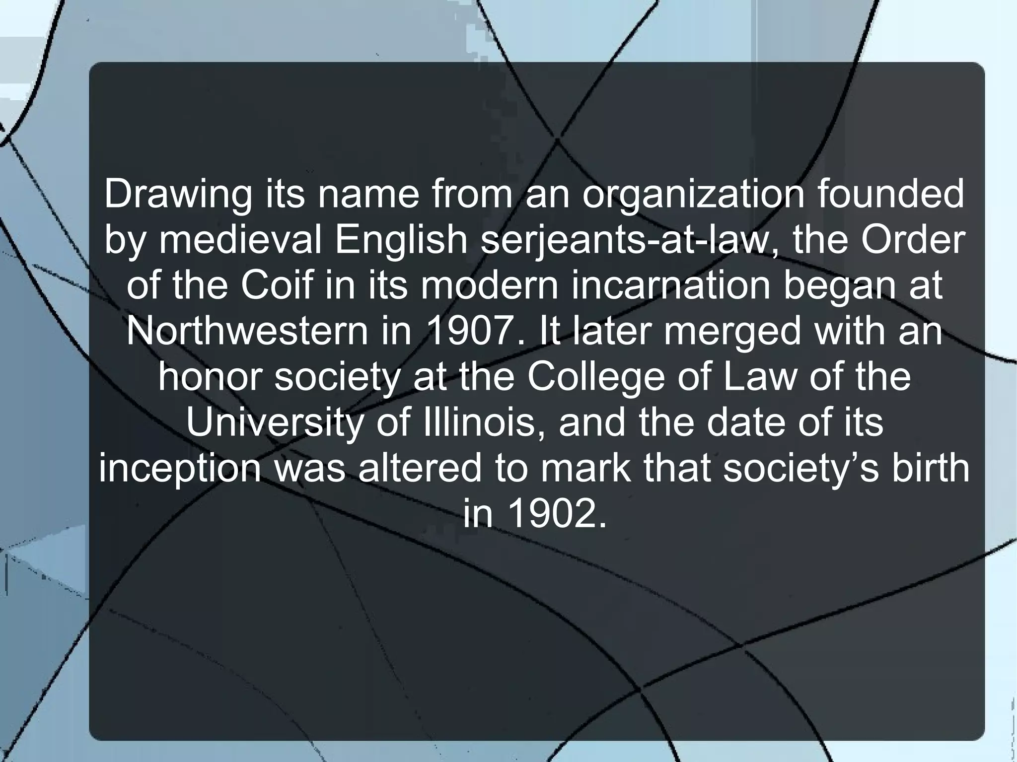 Myron Cherry and the Order of the Coif | PPT | Education