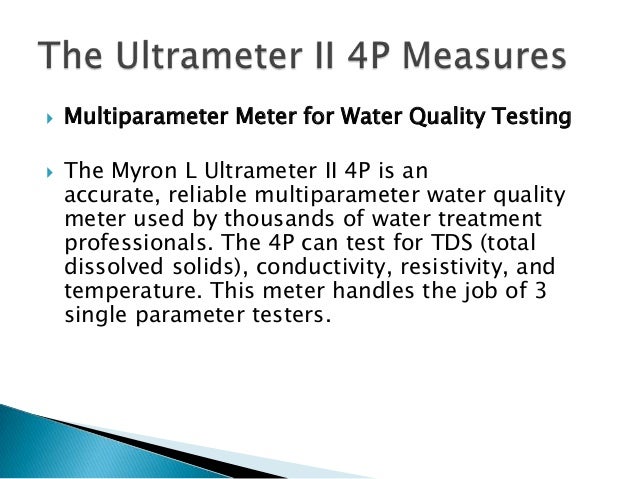 Myron l Meters Ultrameter II 4P