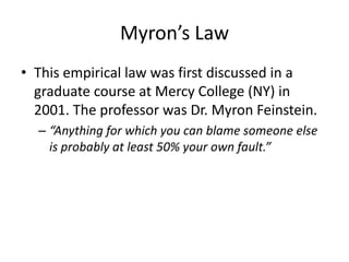 Myron's law | PPTX