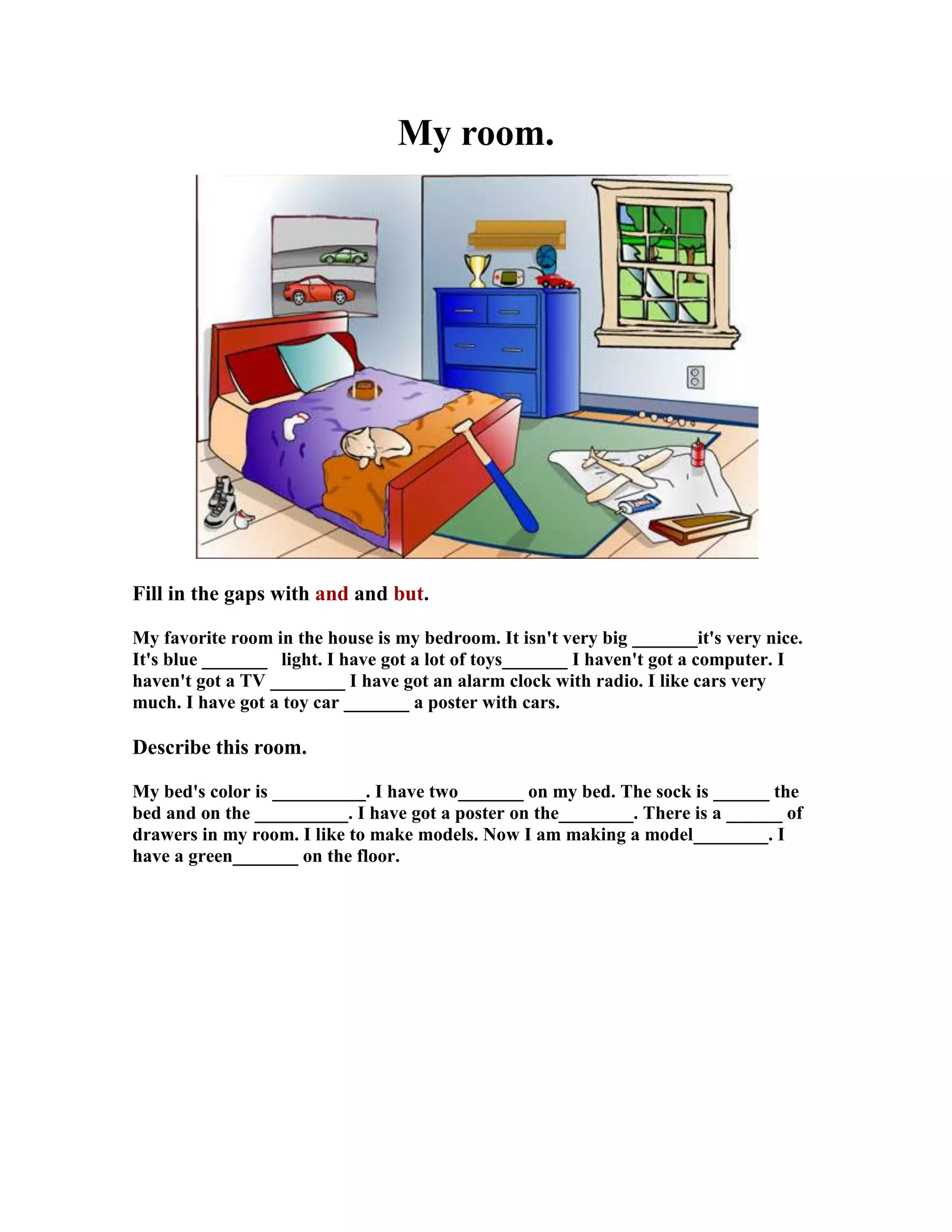 My room | DOCX | Interior Decorating | Home & Garden