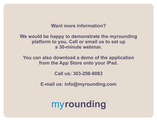 Powerful Healthcare Rounding Tool | PDF