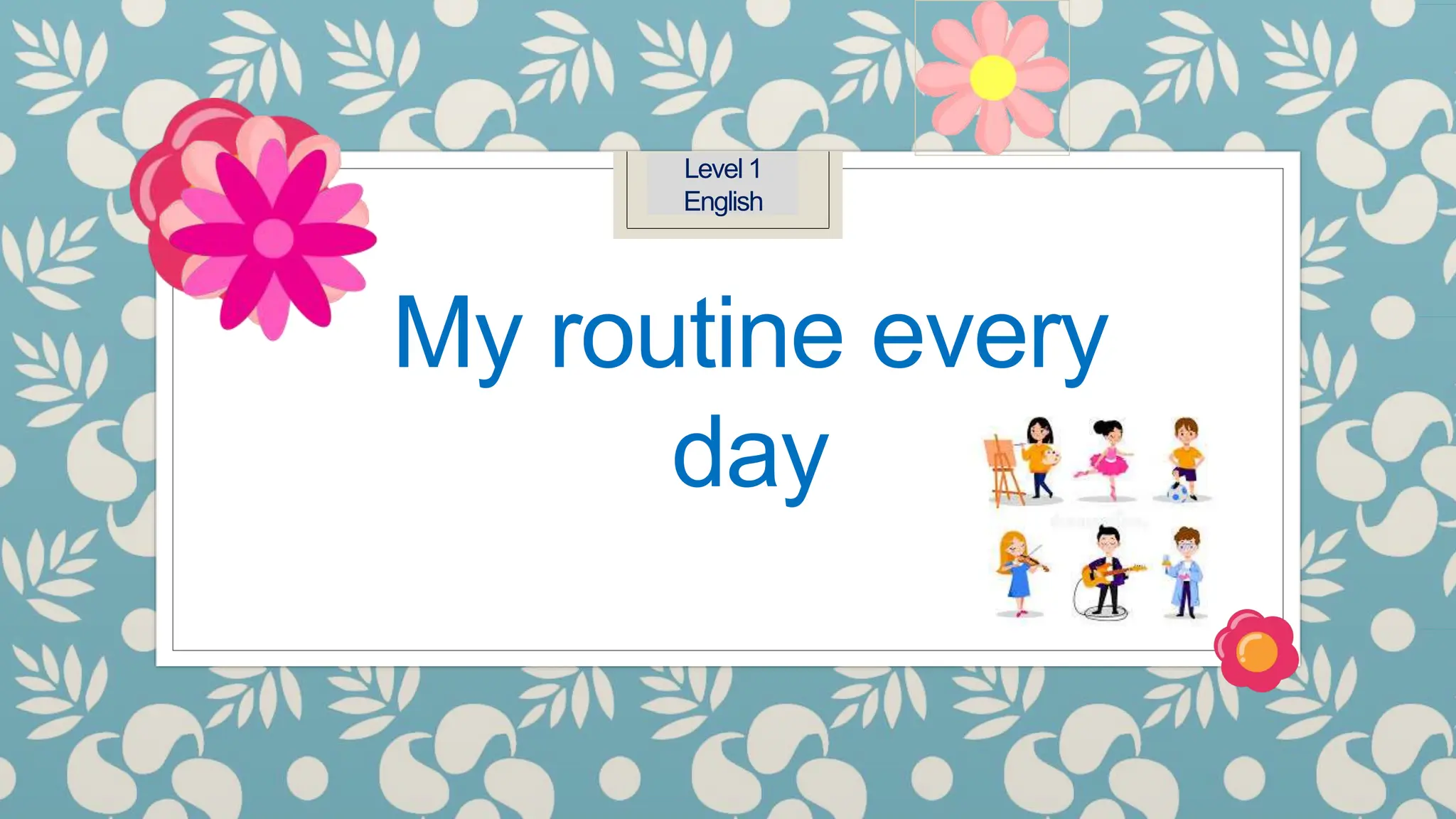 My routine every day pequeña descripción con dibujos sobre una rutina ...