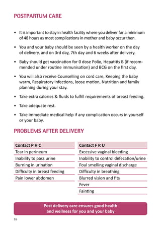 My safe motherhood_booklet_english | PDF